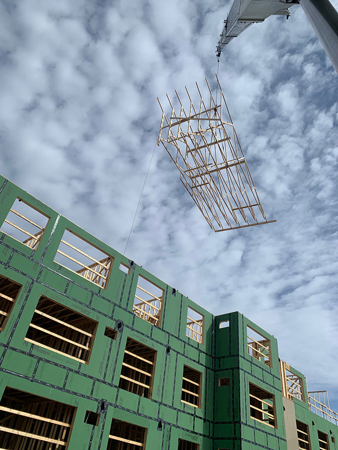 Roof Truss Setting: Crane Operator MN